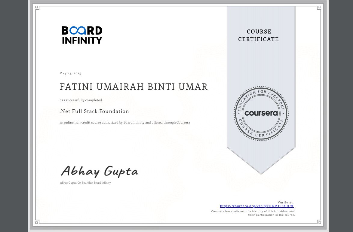 PORTFOLIO FATINI UMAIRAH BINTI UMAR